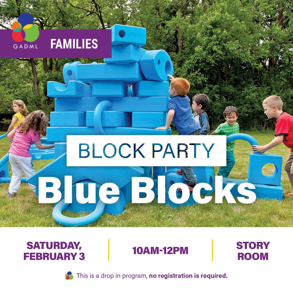 Midland: Block Party Blue Blocks @ Grace A. Dow Memorial Library ...